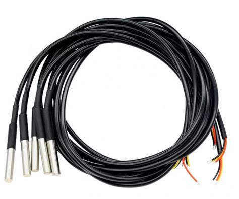 Датчик температури у захищеному корпусі водонепроникний Ds18b20 1 м купить онлайн на Rozetka