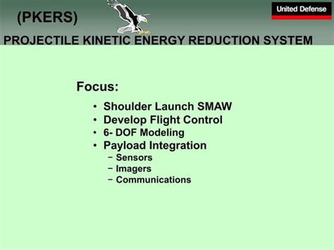 Projectile Kinetic Energy Reduction System Ppt