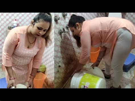 Today Bathroom Cleaning Vlog Daily Routine YouTube