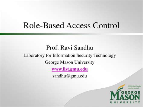 PPT Role Based Access Control PowerPoint Presentation Free Download ID