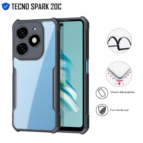 Jual Case Tecno Spark 20c Hardcase Shield Transparant Protect Camera Shopee Indonesia