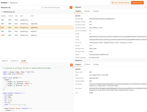 an open source app for easily building performance tests grafana k6