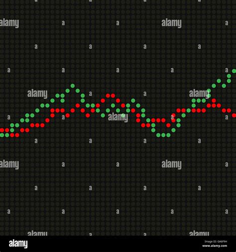 Graph Lines On LED Screen Stock Vector Image Art Alamy