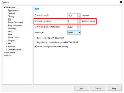 Why Does My Object Size And Page Size Windows Keep Rounding Up Coreldraw X8 Coreldraw