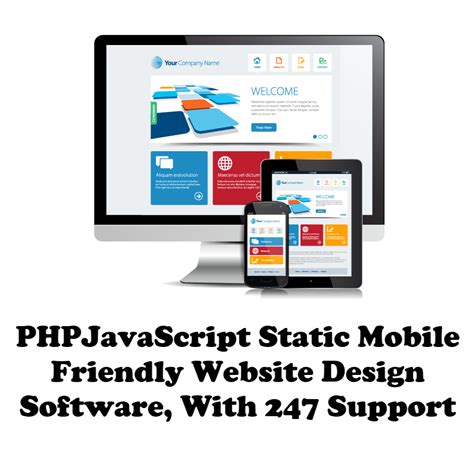Phpjavascript Static Mobile Friendly Website Design Software With 24