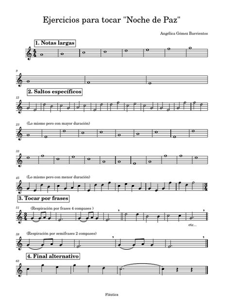 Ejercicios Para Tocar Noche De Paz Pdf