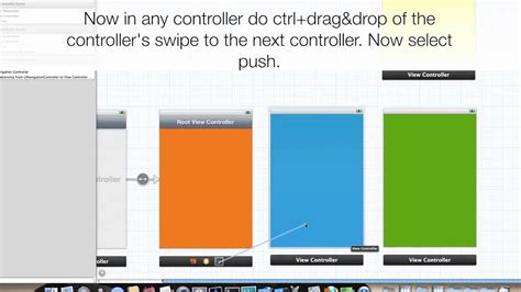 Navigation Controller And Swipe With Storyboard Without Write Code Xcode 42 And Ios5 Youtube
