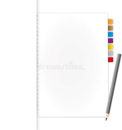 Blank Document Stock Vector Illustration Of Page Bookmark 22609632