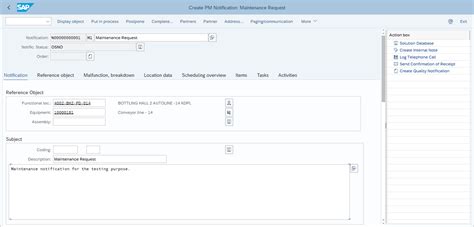 Pm Maintenance Notification Sap Community