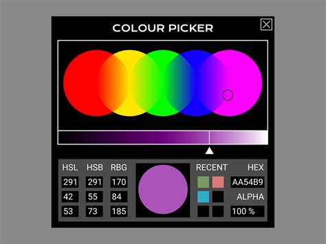 Daily Ui 060 Colour Picker On Behance
