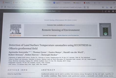 Eunice Bonyo On Linkedin Geothermal Anomaly Detection Using Ecosystem Spaceborne Thermal