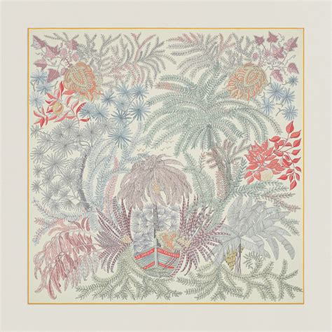 2023年爱马仕丝巾图案设计 装饰画插画设计 花瓣网