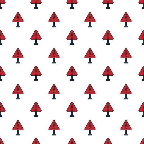 Repeated Warning Signs On A White Background 66868790 Vector Art At