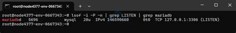 how can i determine the port on which mysql mariadb is running on an ubuntu server mssql