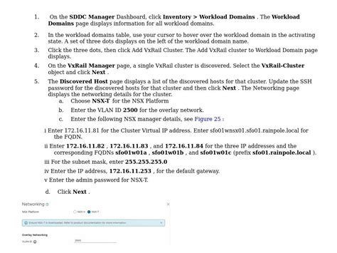 Add The Primary Vxrail Cluster To The Workload Domain Vmware Cloud Foundation On Vxrail