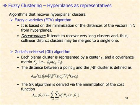 clustering algorithms via function optimization ppt download