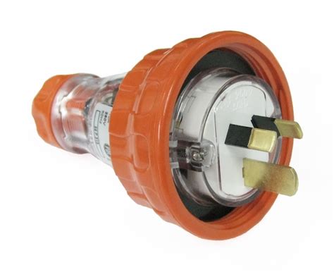 15a 3 Pin Lock Plug Orange Pdl56p315 Rackpower Rack Mounted Power