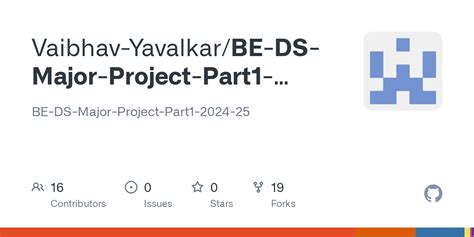Github Vaibhav Yavalkarbe Ds Major Project Part1 2024 25 Be Ds