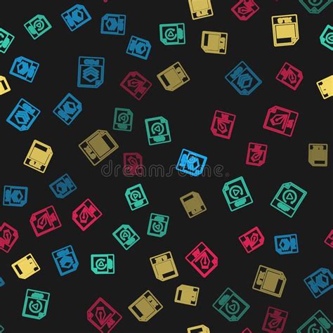 set line psd file document xls and ai on seamless pattern vector stock vector