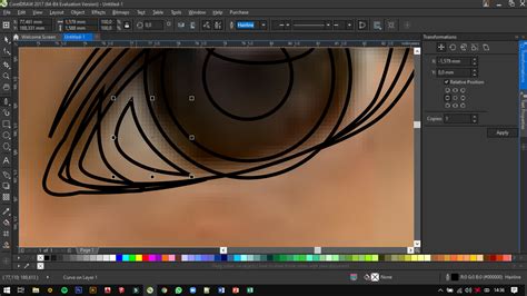 Tutorial Vector Art Coreldraw Step By Step Mata Apock Design