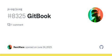 Gitbook · Issue 8325 · Js Org · Github