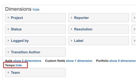 Unable To Display Tempo Team In Reports Questions And Answers Eazybi Community