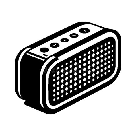 Portable Bluetooth Speaker Vector Icon Logo Design Illustration Stock Vector Illustration Of