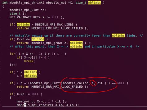 Is This A Bug In Mbedtlsmpishrink In Liblibmbedtlsmbedtlslibrarybignumc · Issue 3790