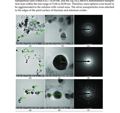 Tem And Selected Area Diffraction Analysis Of Metallicbimetallic Download Scientific Diagram