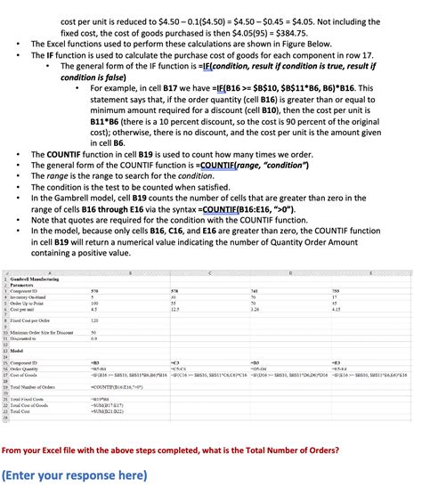 Solved Problem 5 Using If And Countif Please Open Excel