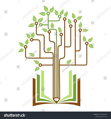 Book Tree Logo Vector Illustration Isolated Stock Vector Royalty Free 2040180785 Shutterstock