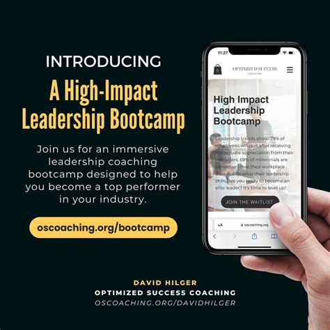 Excited To Introduce Our High Impact Leadership Bootcamp Launching On