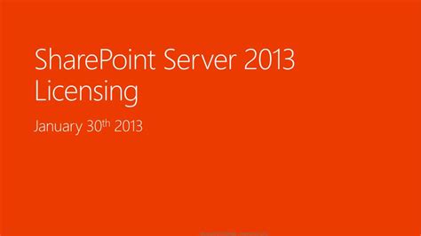 Ppt Sharepoint Server 2013 Licensing Powerpoint Presentation Free Download Id 2418947