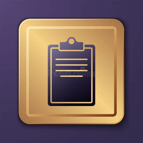 Purple Clipboard With Checklist Icon Isolated On Purple Background Control List Symbol Stock