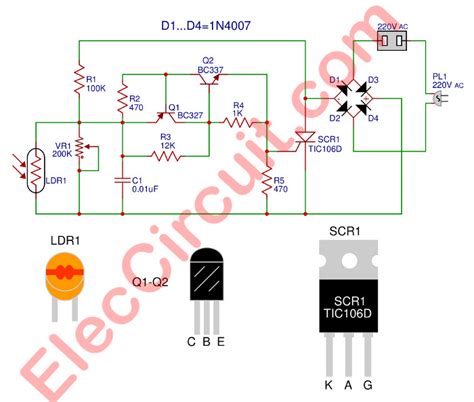 Light Dimmer Circuit Diagram Using Scr