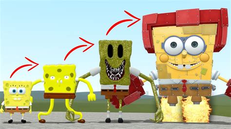 New Evolution Of Spongebob Nextbots In Garrys Mod Youtube