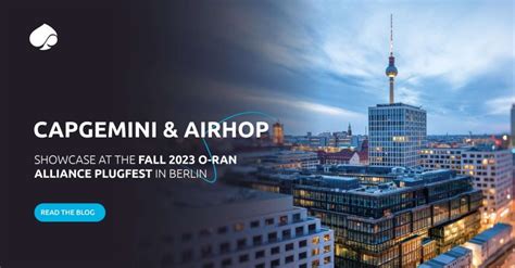 Katarzyna Żołna Boroń On Linkedin Capgemini Joins Forces With Airhop To Boost Open Ran Ric And