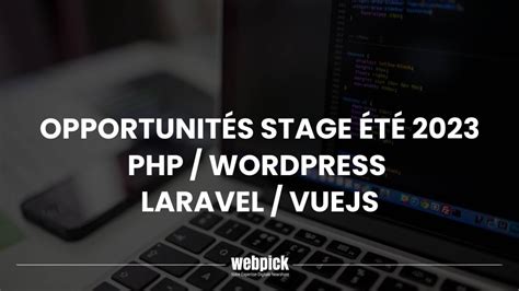 Webpick Opportunités PFE Python 2022 Votre Expertise Digitale