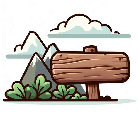 イラスト木製看板