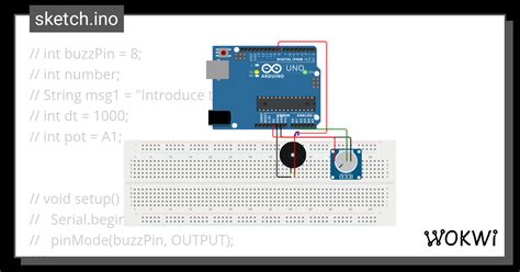 Arduino Uno Zumbador Con Potenciometro Wokwi Esp32 Stm32 Arduino