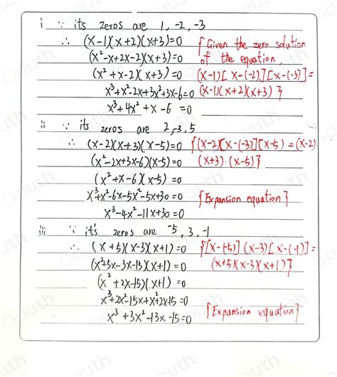 Solved Find The Polynomial Function F X Of Degree With Integer Coefficient With The