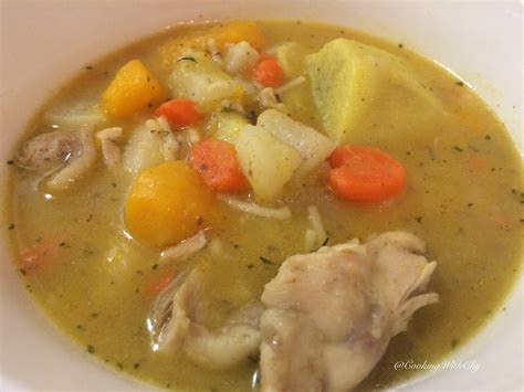 Cooking With Chy Jamaican Pumpkin Chicken Soup