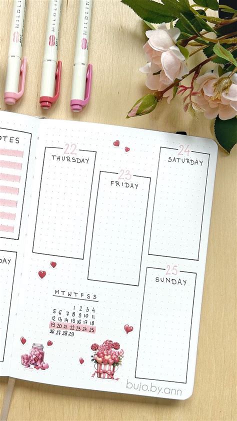 Bullet Journal Febuary Weekly Bujo Pink Bujo Pages Ideas Bullet