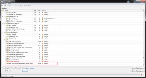 intel haxm 已安装但是eclipse创建虚拟机无加速选项 java csdn问答