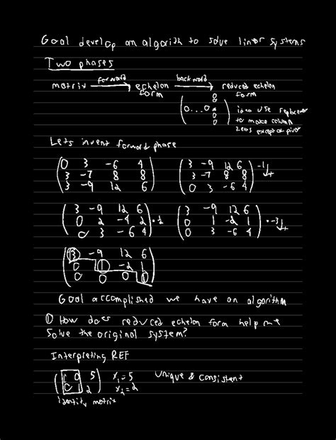 Math 235 Linear Algebra Section 1 2 Part 2 Goal Develop An Algorith To Solve Linear Systems