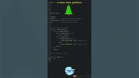 x mas tree pattern in python [christmas tree pattern in python] shorts xmas christmas youtube
