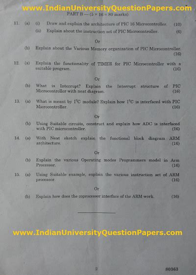 Ee6008 Microcontroller Based System Design Nov Dec 2016 Question Paper University Question Papers