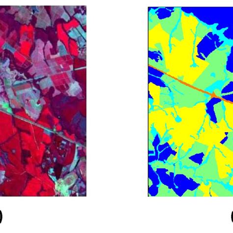 The Landsat 5 Tm Multispectral Image A False Color Image B Ground