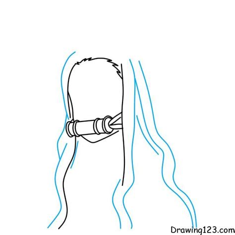 Langkah 3 Gambar Lebih Banyak Rambut Nezuko