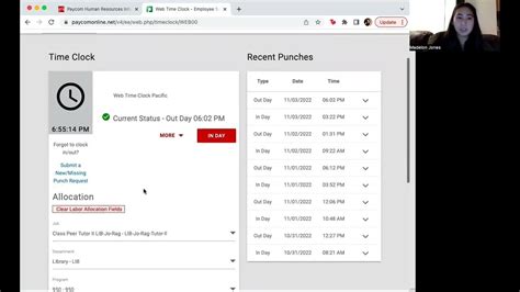 Paycom Timecard Instructions Youtube